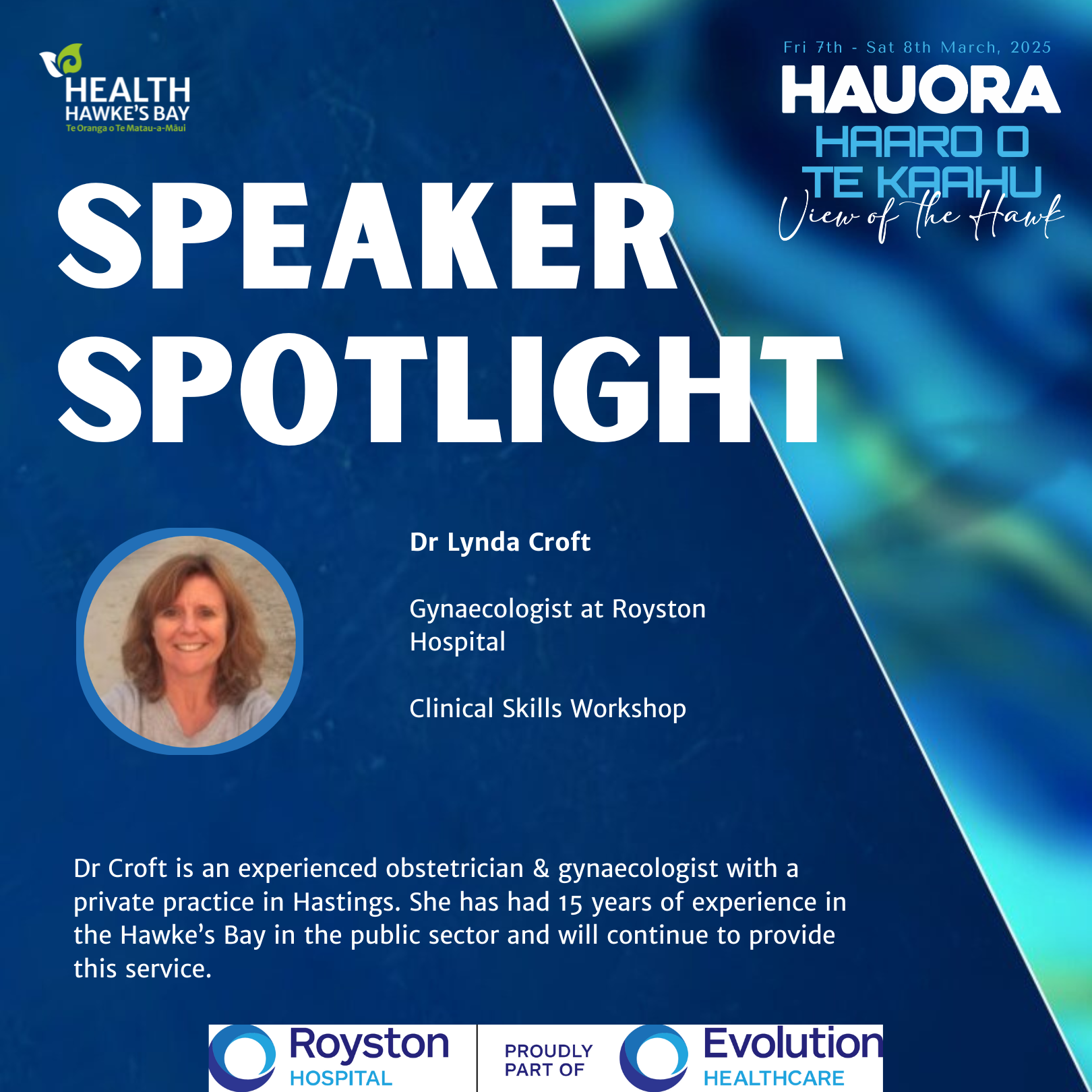 Symposium Clinical Skills Workshop Dr Lynda Croft - info@healthhb.co.nz